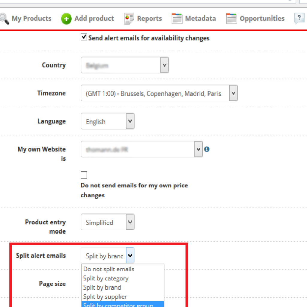 Splitting email alerts by competitor / site groups - Price2Spy® Blog
